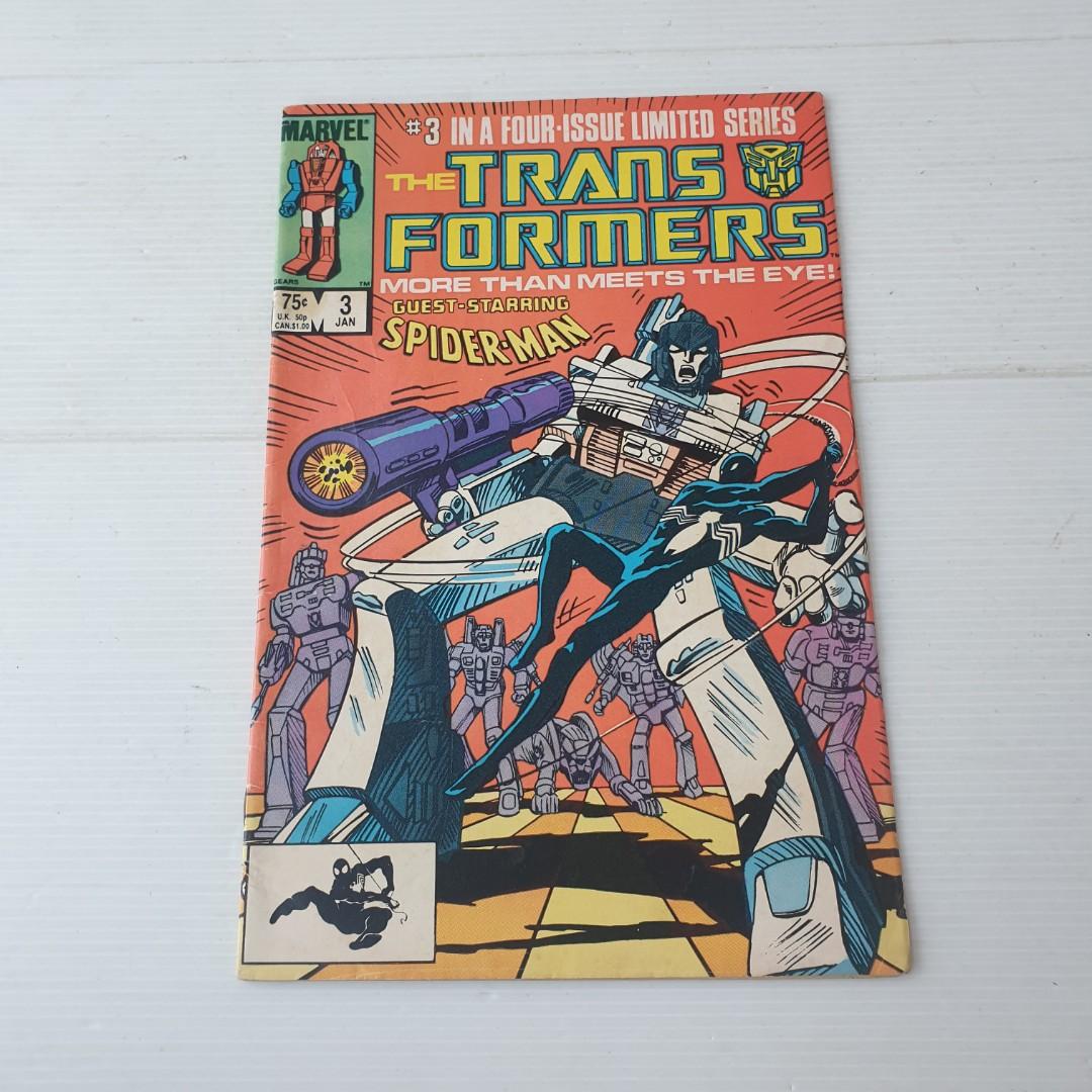 Marvel comic transformers spiderman issue # 3 of 4 part limited series ...