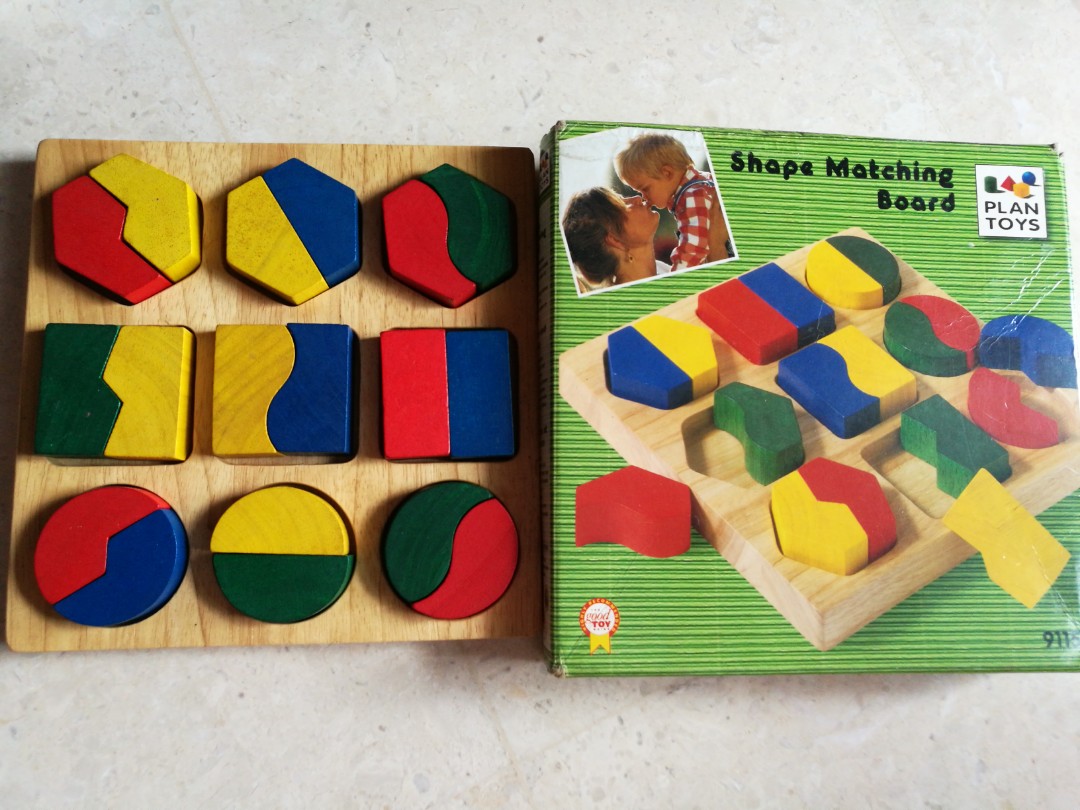 Matching shape puzzles, Hobbies & Toys, Toys & Games on Carousell