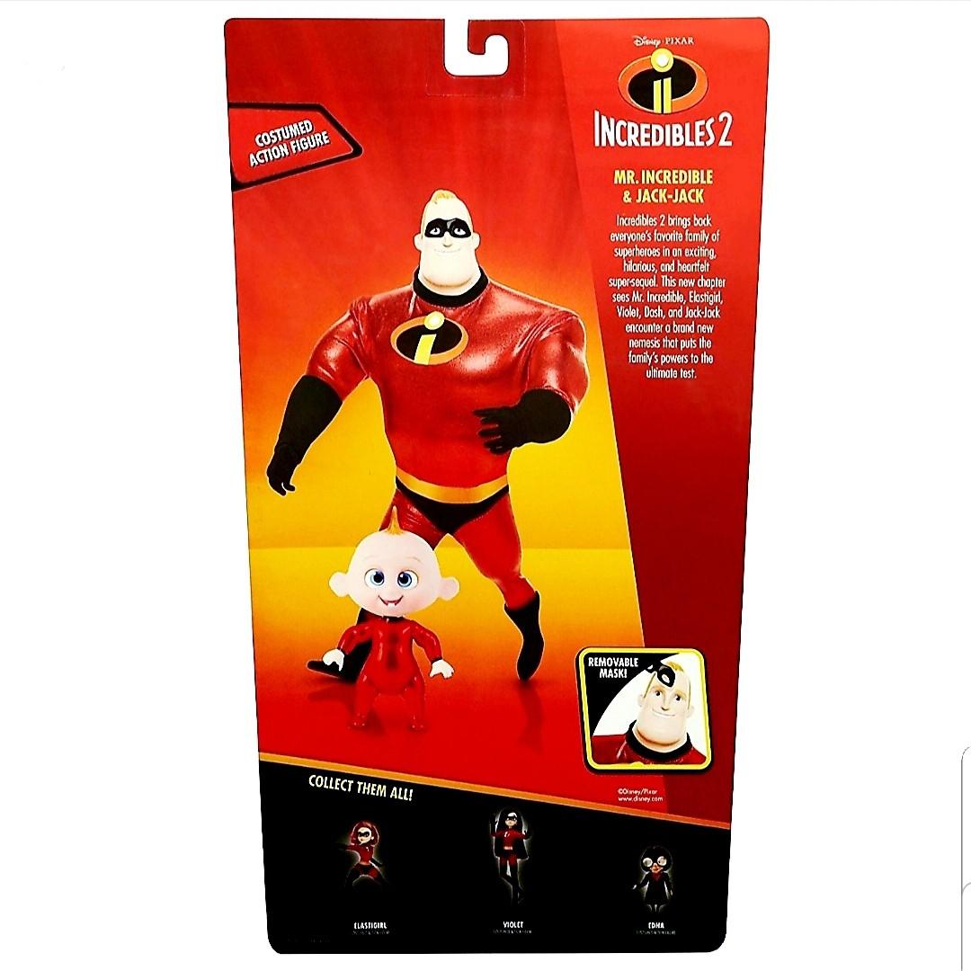 MISB 13" Mr. Incredible ( Removable Mask ) And Jack-Jack Disney Pixar Incredibles 2, Hobbies ...
