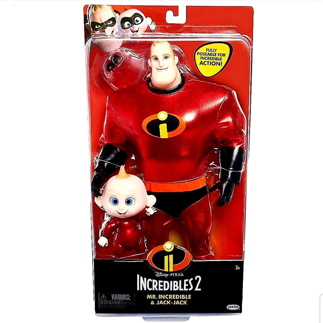 MISB 13" Mr. Incredible ( Removable Mask ) And Jack-Jack Disney Pixar Incredibles 2, Hobbies ...