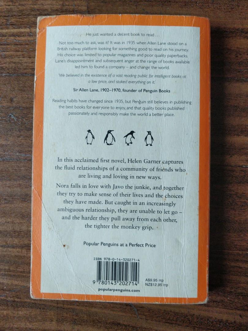 Monkey Grip by Helen Garner, Hobbies & Toys, Books & Magazines ...