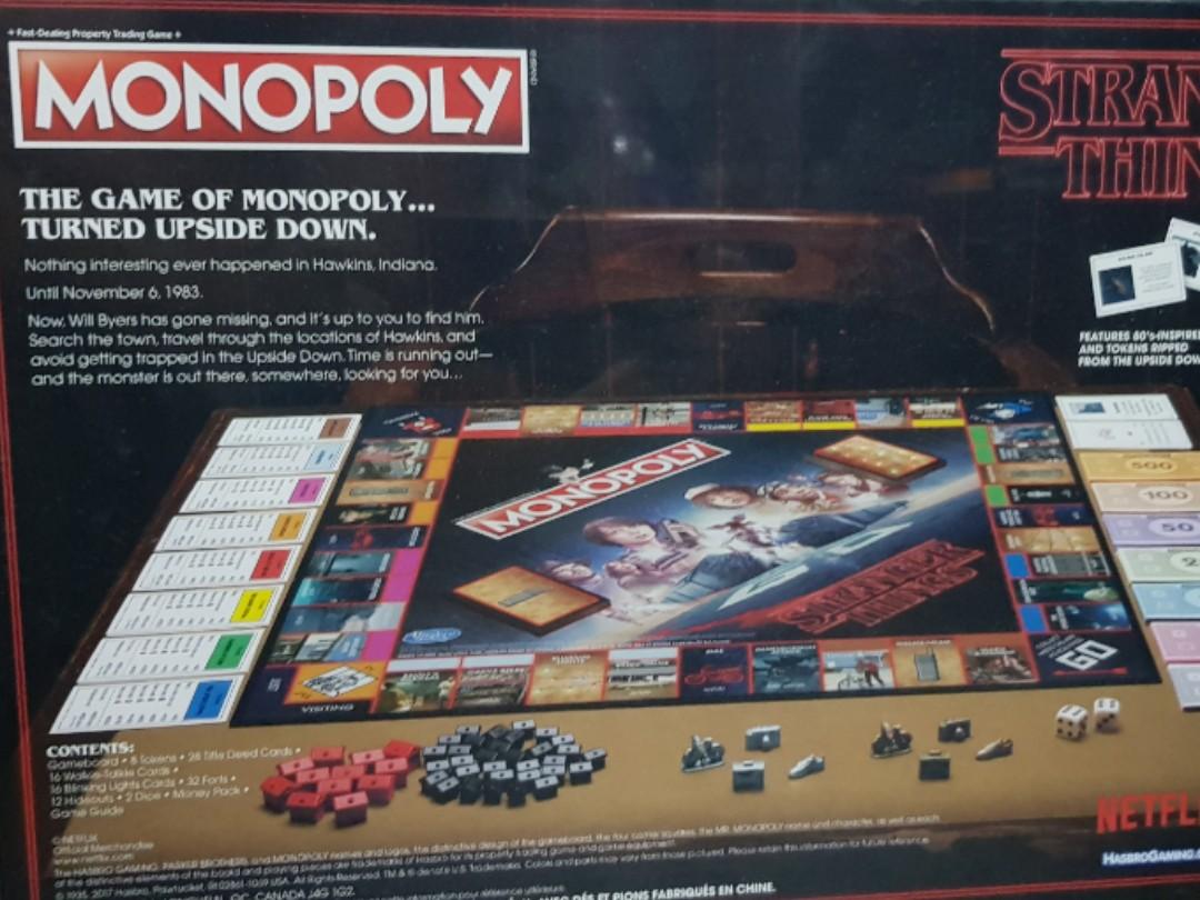Monopoly Stranger Things, Hobbies & Toys, Toys & Games on Carousell