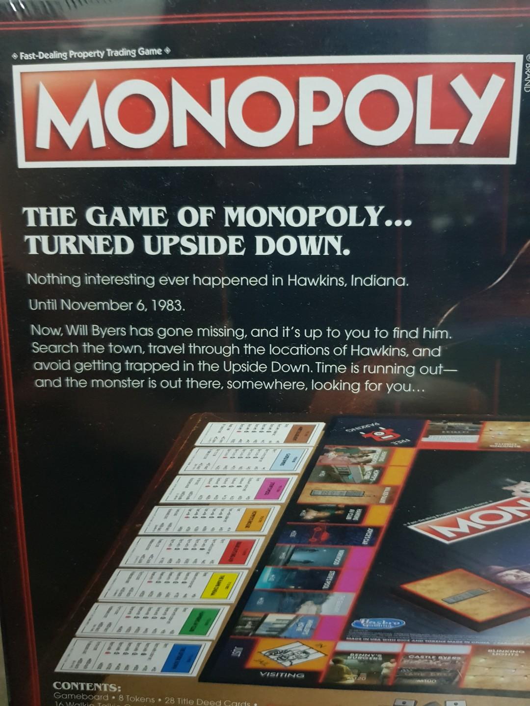 Monopoly Stranger Things, Hobbies & Toys, Toys & Games on Carousell