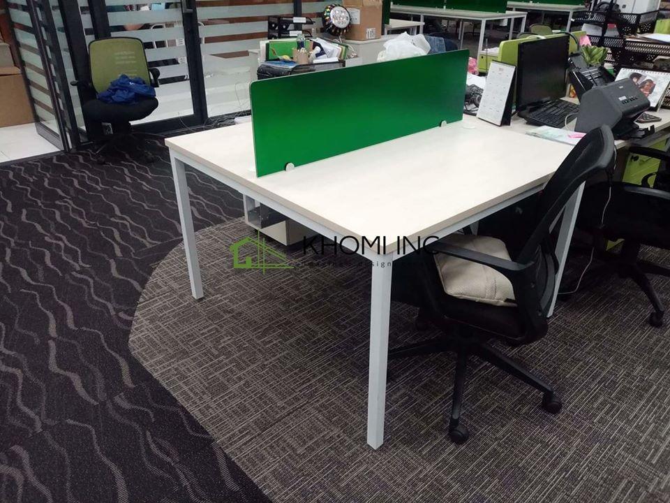 OFFICE LINEAR TABLES Screen Panel Divider Office Partition Furniture ...