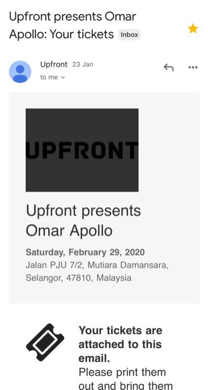 Omar Apollo Live in KL, Tickets & Vouchers, Local Attractions and ...