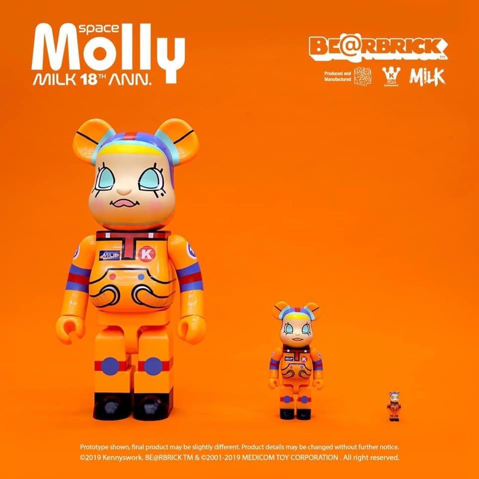 (Preorder) Bearbrick Space Molly 100+400% or 1000%, Hobbies & Toys ...