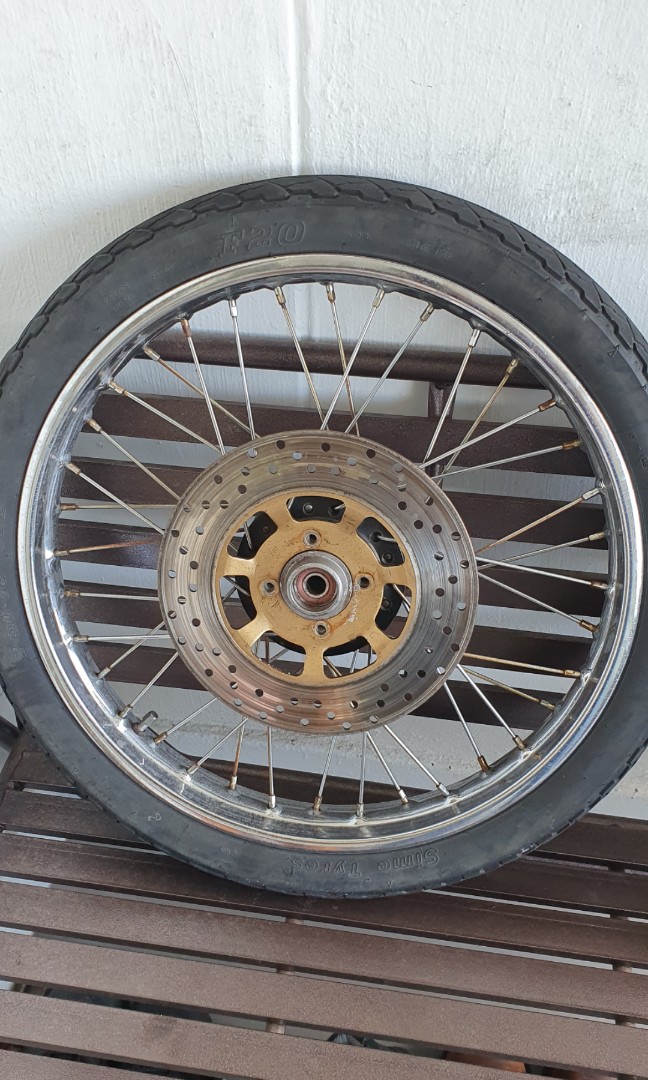 Rxz union cycle rim, Motorcycles, Motorcycle Accessories on Carousell