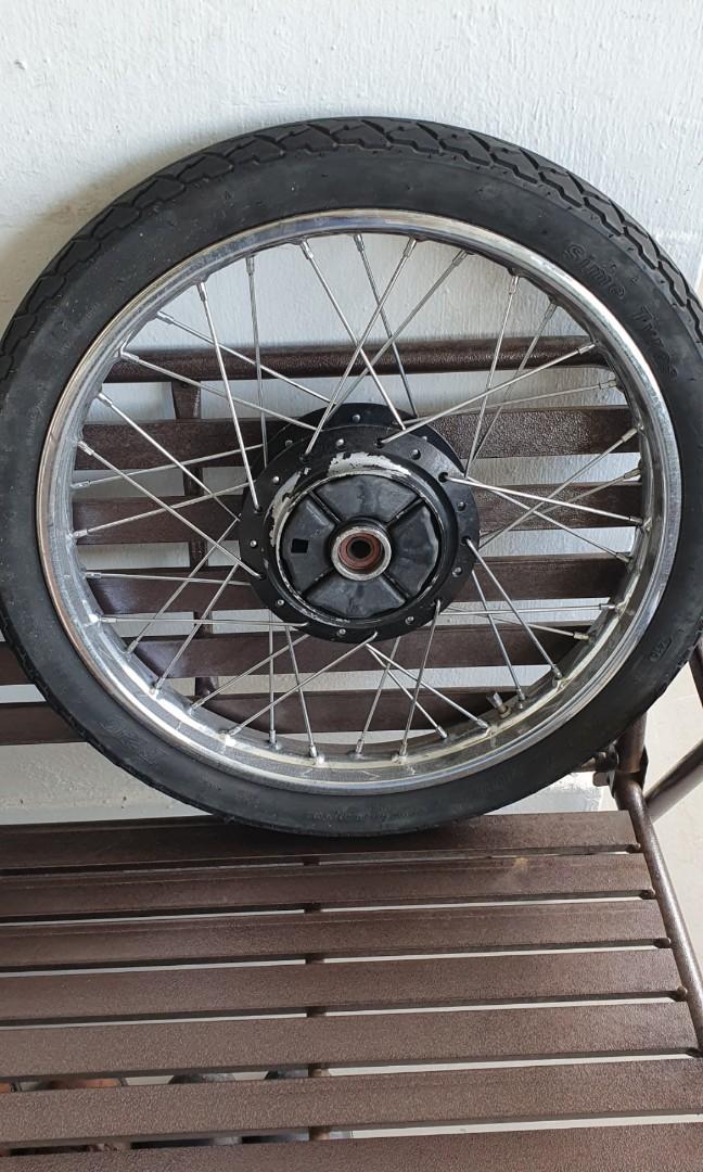 Rxz union cycle rim, Motorcycles, Motorcycle Accessories on Carousell