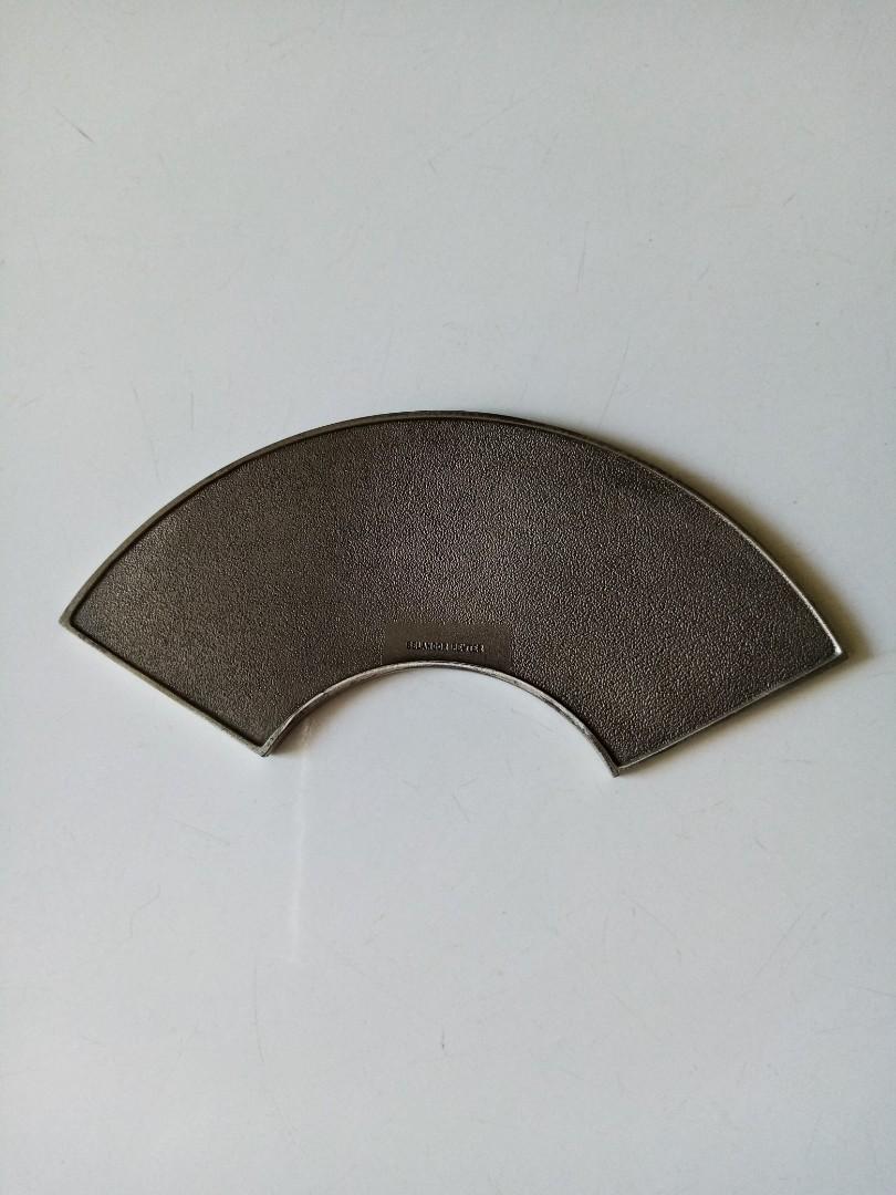 Selangor Pewter Japanese Malaysian Decorative Fan/Scroll with Stand ...