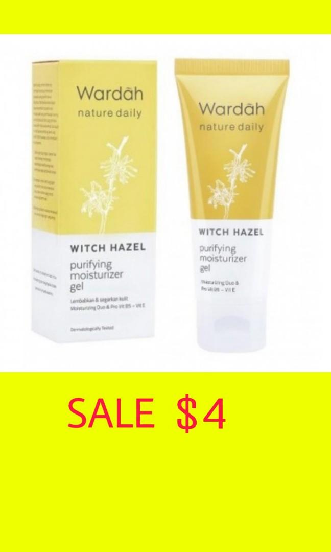 Wardah Halal Witch Hazel Moisturizer Gel, Beauty & Personal Care, Face ...