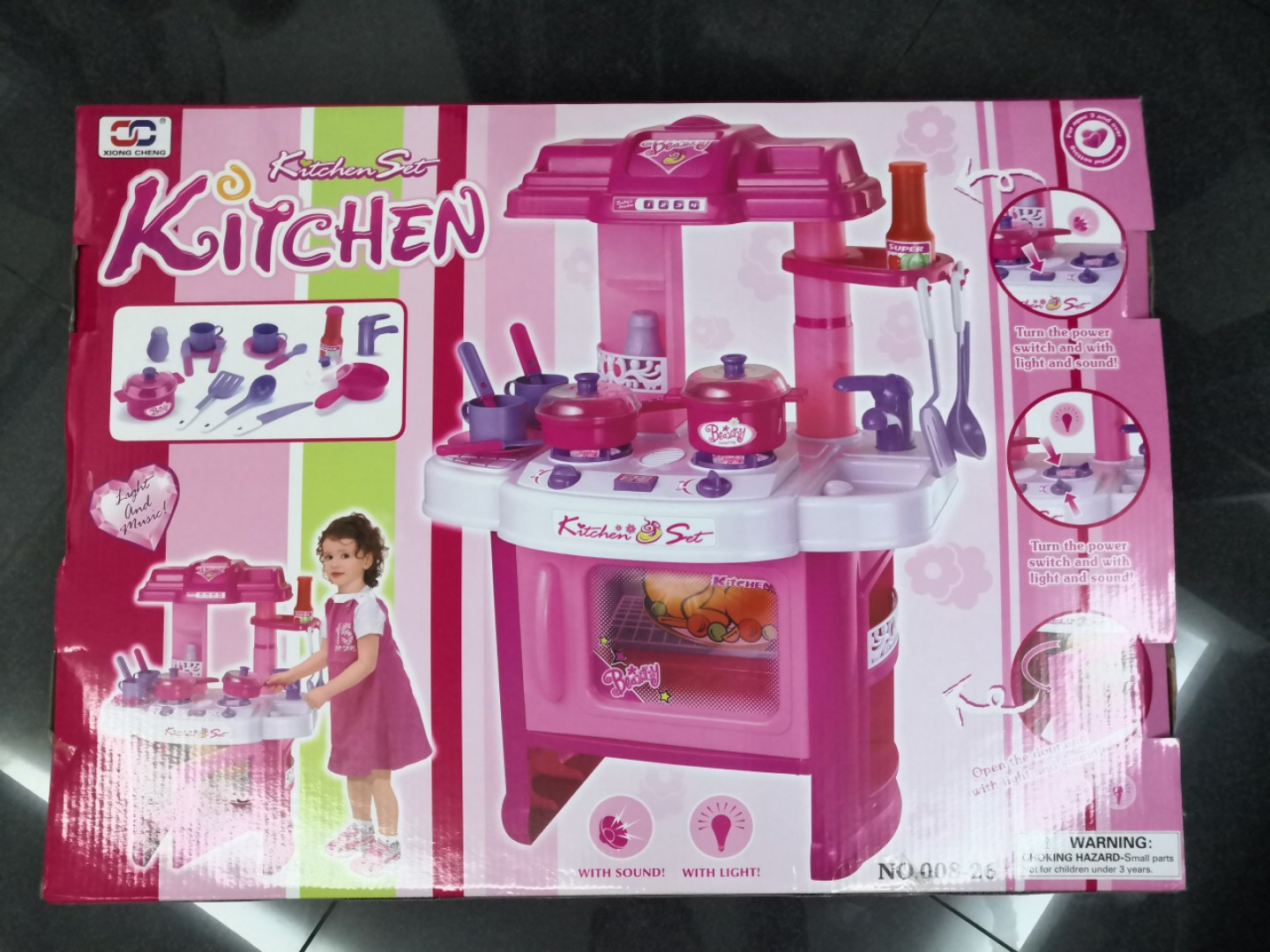 Xiong Cheng Kitchen Set (Pink), Babies & Kids, Baby Nursery & Kids ...