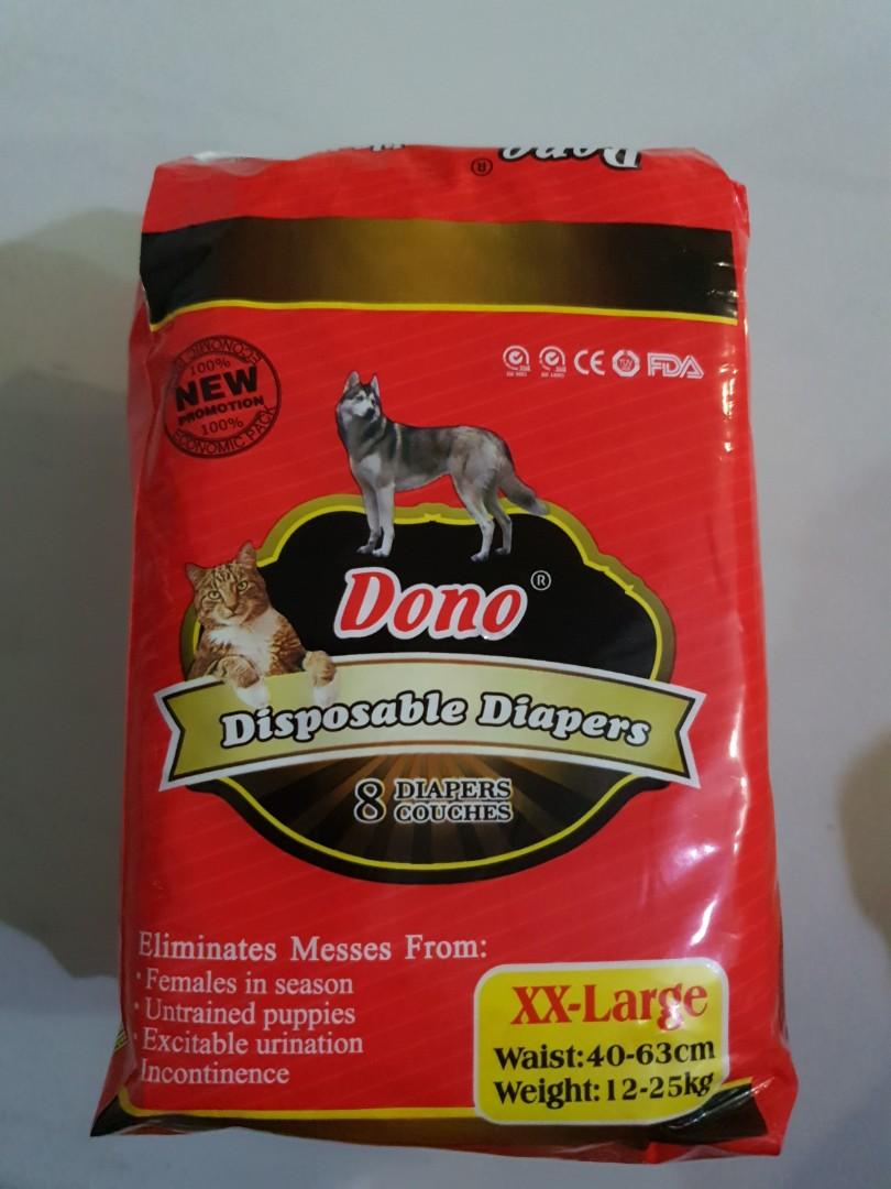 XXL Dono Disposable Diapers (Female), Pet Supplies, Health & Grooming ...