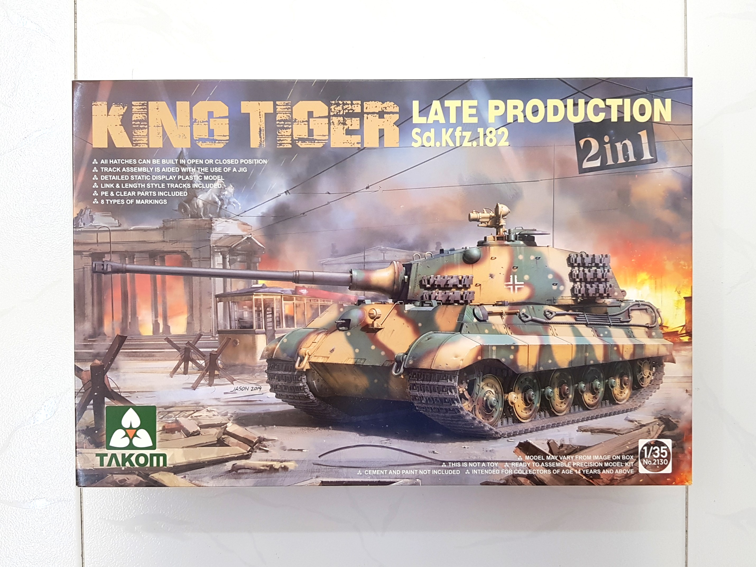 1/35 2130 Takom German Tank Sd Kfz 182 King Tiger - Late Production (2 ...