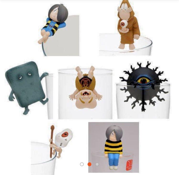 海洋堂 Kitan 奇譚クラブ PUTITTO ゲゲゲの鬼太郎2 杯緣子 (全套7隻連特別版), 興趣及遊戲, 玩具 & 遊戲類 - Carousell