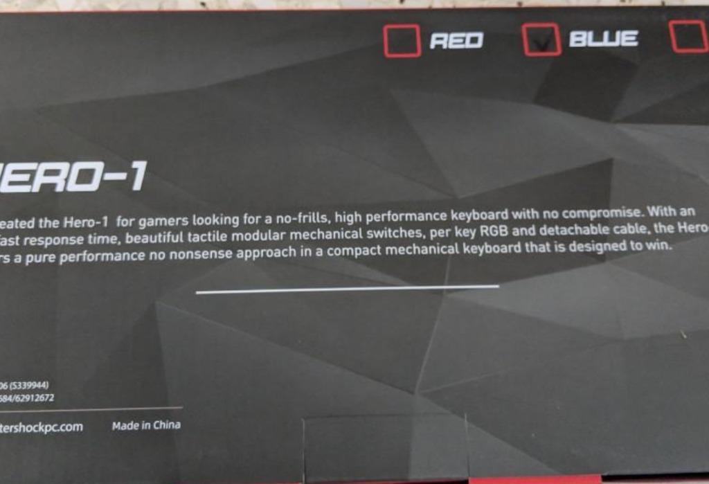 Aftershock Hero 1 Gaming Mechanical Keyboard hero-1, Computers & Tech ...