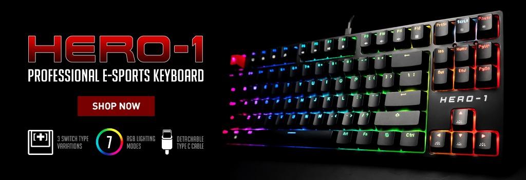 Aftershock Hero 1 Gaming Mechanical Keyboard hero-1, Computers & Tech, Parts & Accessories ...