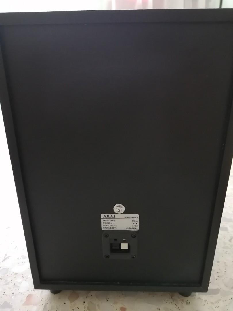 Akai Subwoofer, Electronics, Audio on Carousell