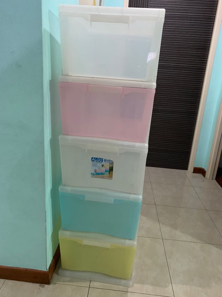 ALGO 5-Tier storage drawers, Furniture & Home Living, Home Improvement ...