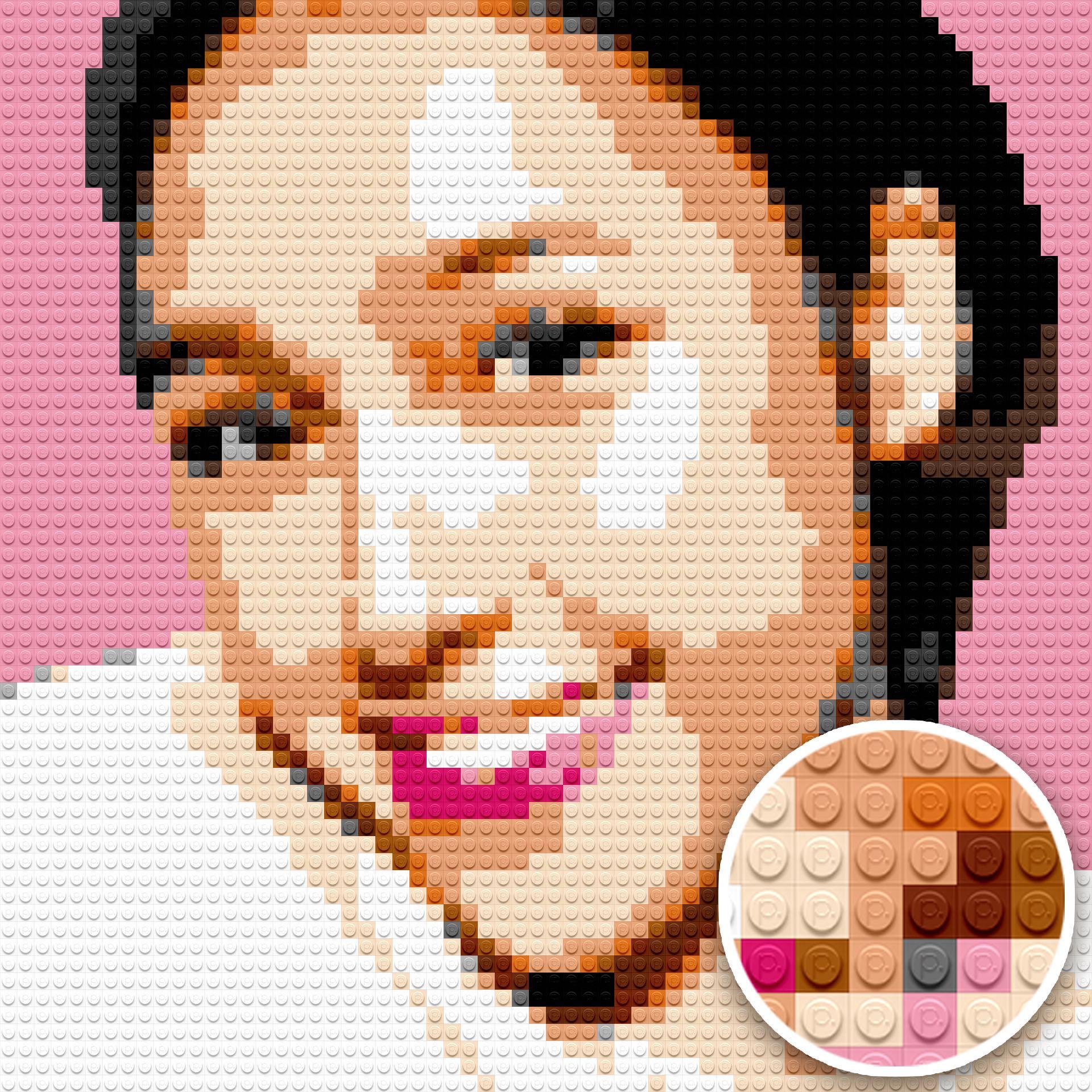 PERSONALISED PIXEL MOSAIC LEGO BRICK ART, Hobbies & Toys, Stationery & Craft, Art & Prints on ...