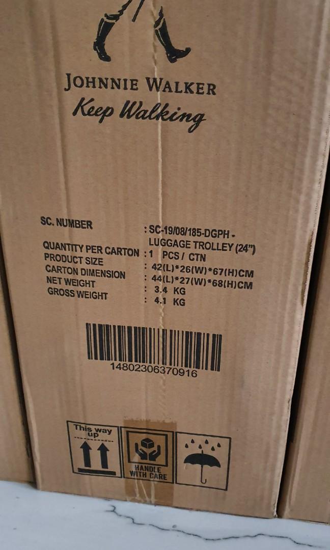 brand new johnnie walker luggage trolley 24", Hobbies & Toys, Travel ...