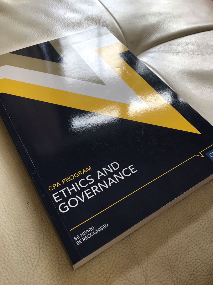 CPA Australia Ethics and Governance Textbook, Hobbies & Toys, Books ...