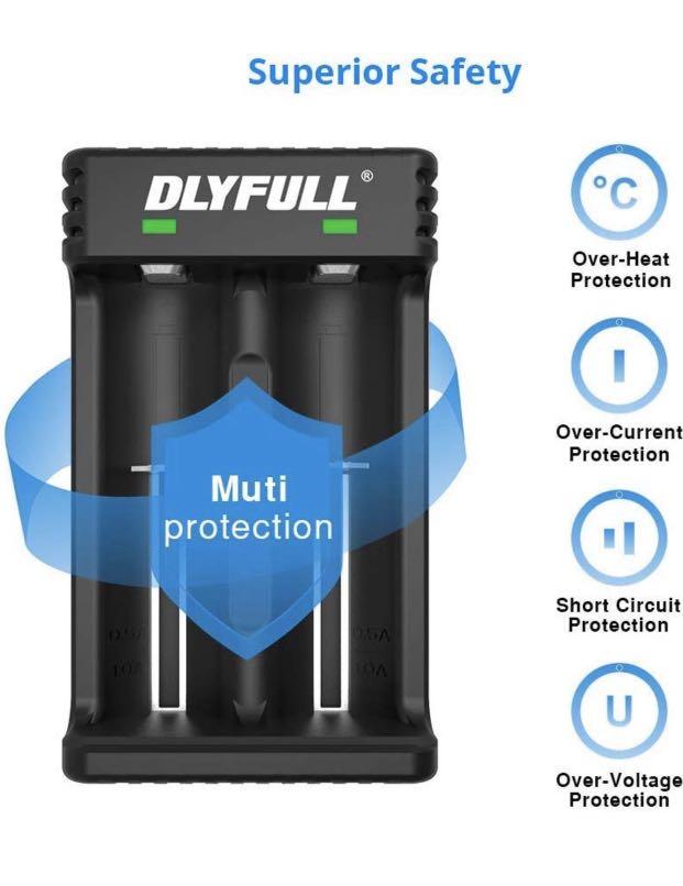 Dlyfull Universal Intelligent USB Dual Battery Charger, Mobile Phones ...