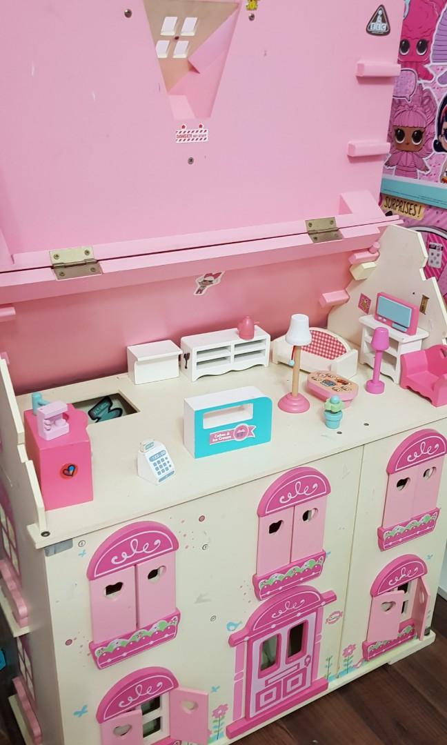 ELC rosebud wooden dollhouse, Hobbies & Toys, Toys & Games on Carousell