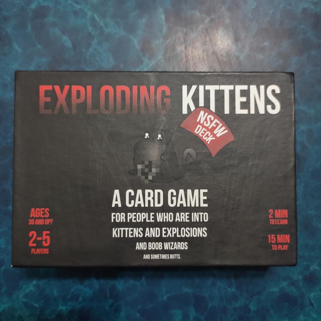 Exploding Kittens Card Game Nsfw Deck Hobbies And Toys Toys And Games On Carousell 
