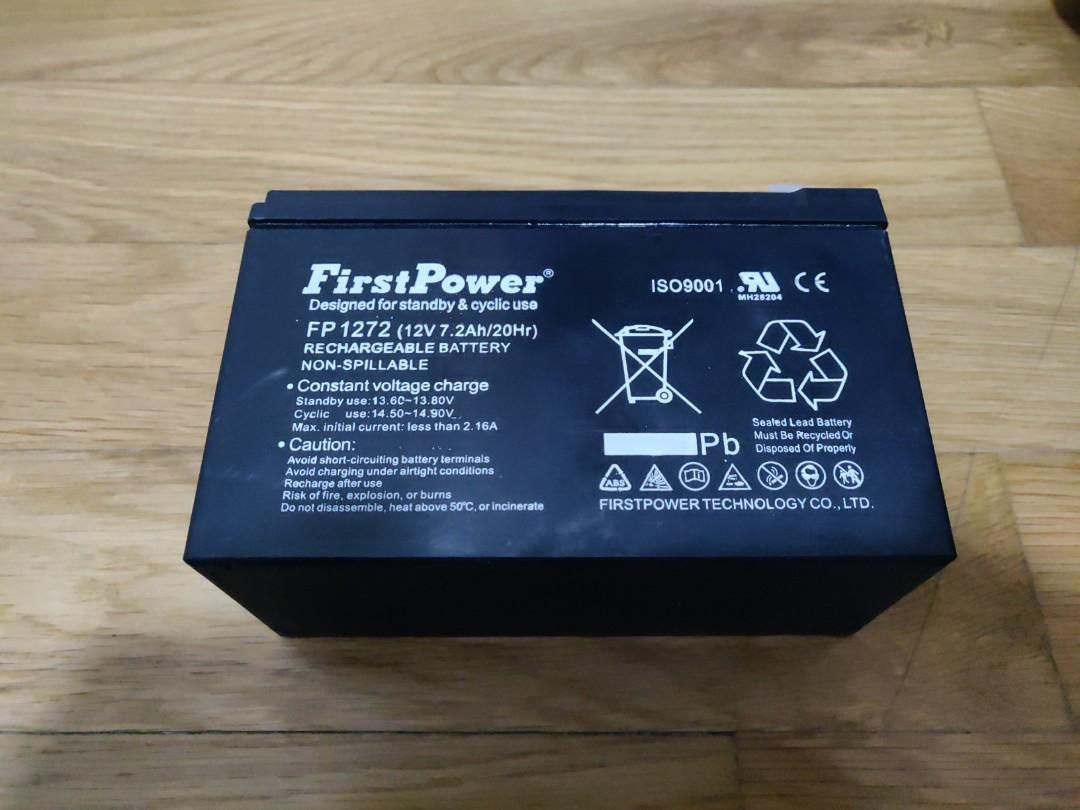 FirstPower FP1272 12V 7.2Ah lead acid battery, Mobile Phones & Gadgets ...