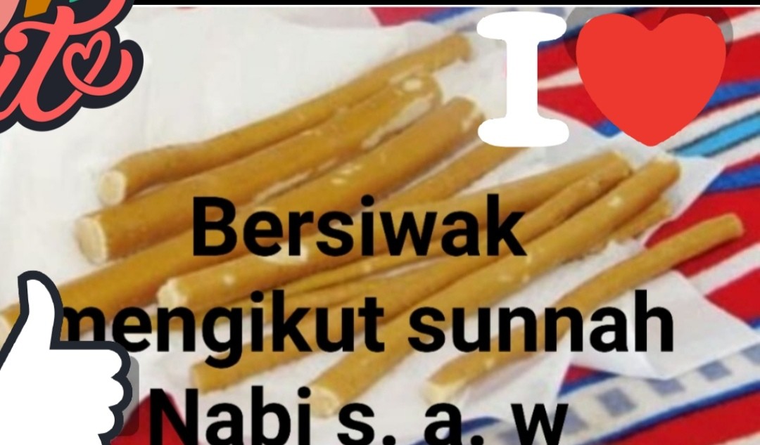 Kayu siwak / siwak stick, BERSUGI mengikut sunnah Nabi. InshaaAllah ...