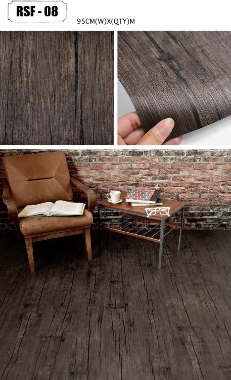 [IN STOCK] Korean Vinyl Flooring Sheet Self-adhesive Floor Reform Sheet ...