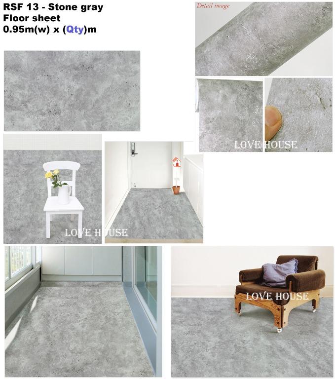 [IN STOCK] Korean Vinyl Flooring Sheet Self-adhesive Floor Reform Sheet ...