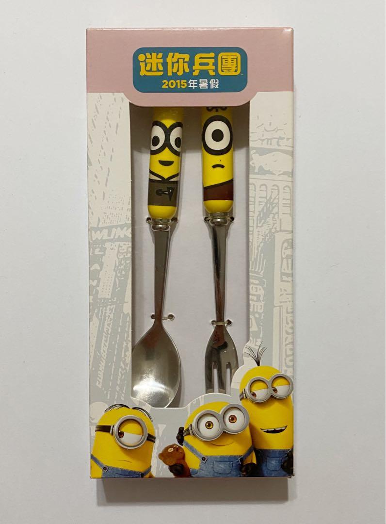 Minions spoon and fork, Furniture & Home Living, Kitchenware ...
