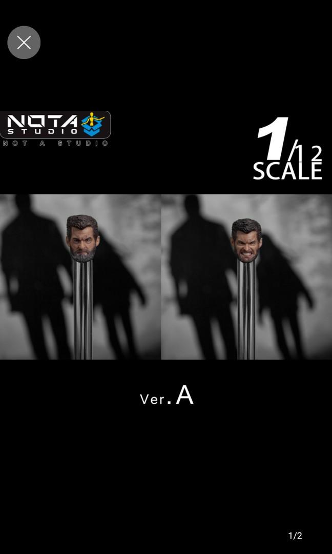 預訂Nota studio 方大頭 狼人 盧根 wolverine Logan 1/12 6吋 figure, 玩具 & 遊戲類, 玩具 ...