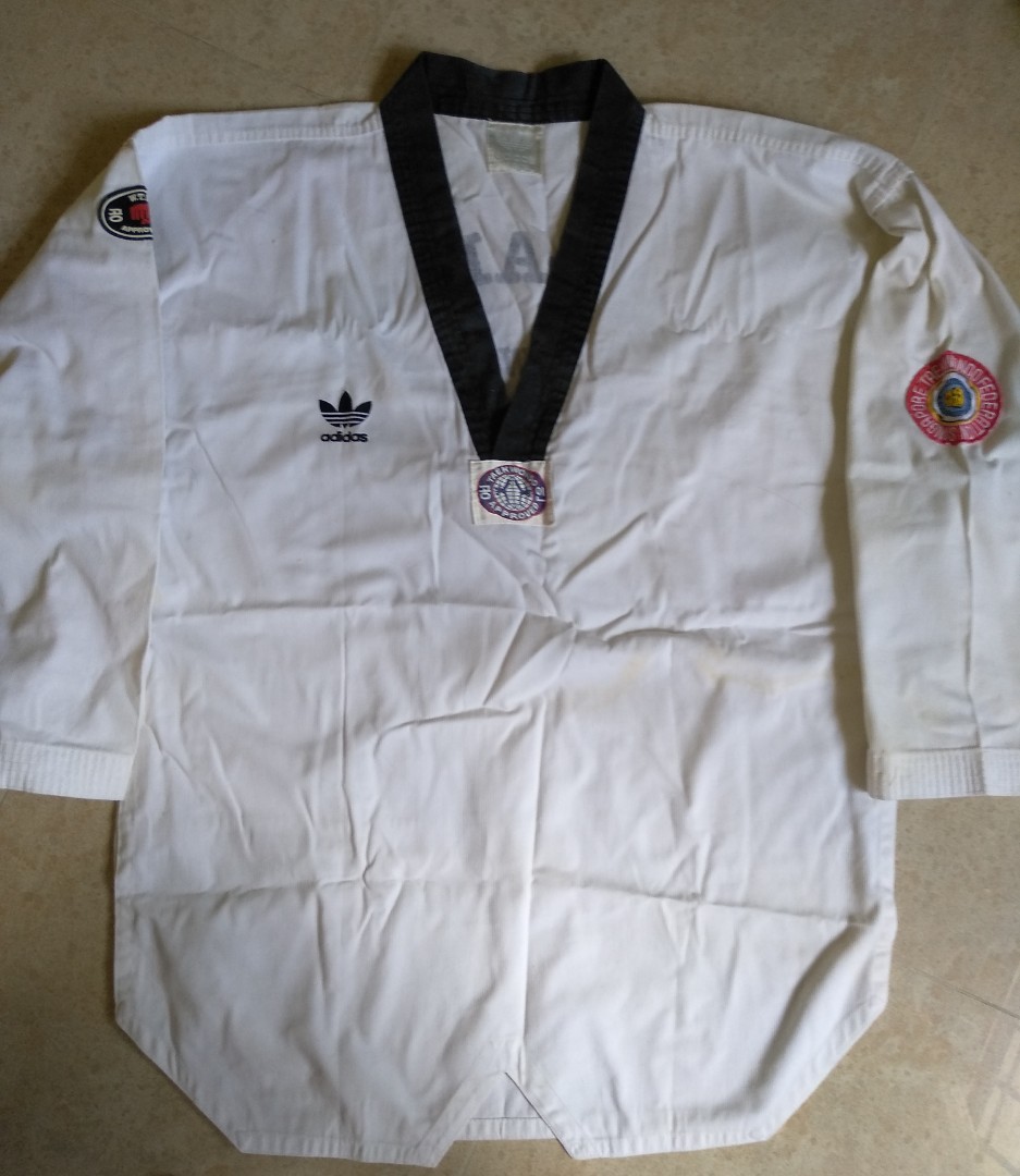 Rare old STF Adidas Champion Taekwondo uniform, Men's Fashion ...