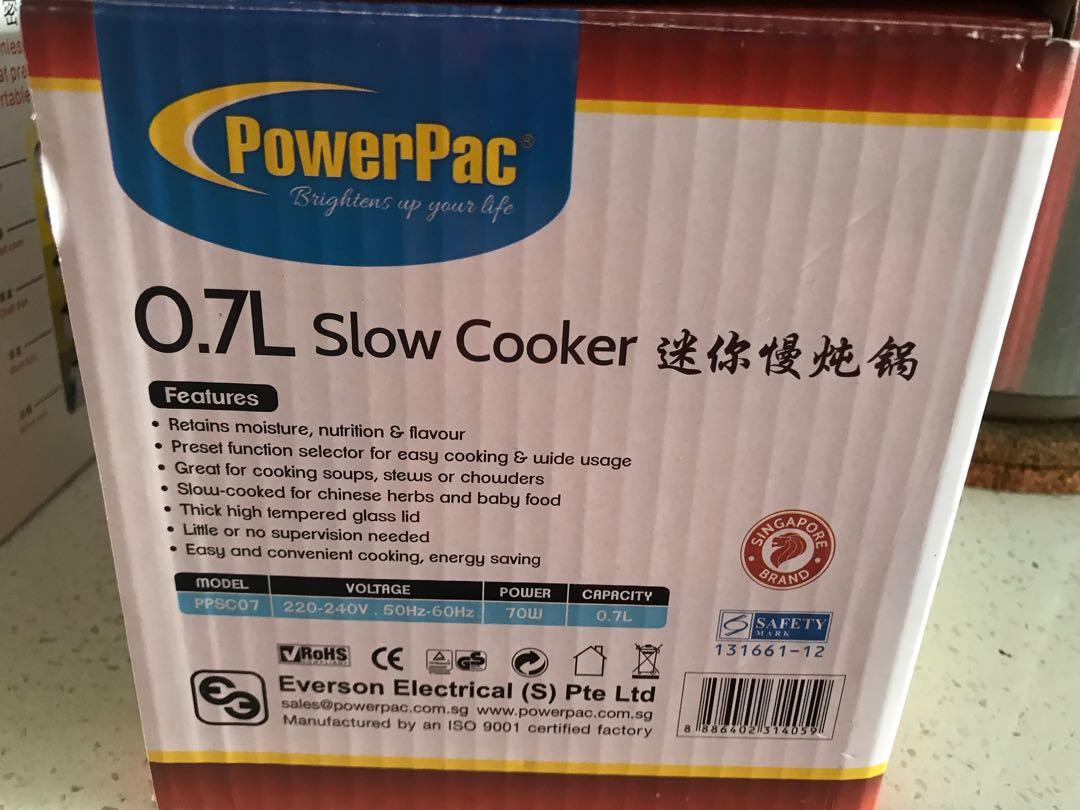 PowerPac Mini Slow Cooker, TV & Home Appliances, Kitchen Appliances ...