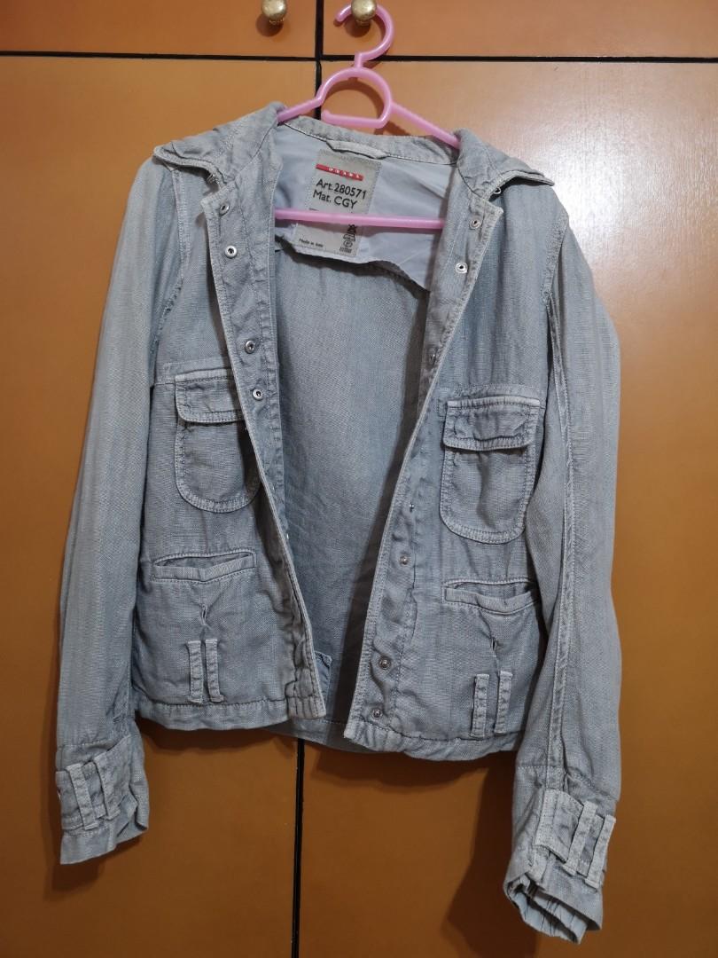 AUTHENTIC Prada Jacket, Women's Fashion, Coats, Jackets and Outerwear ...