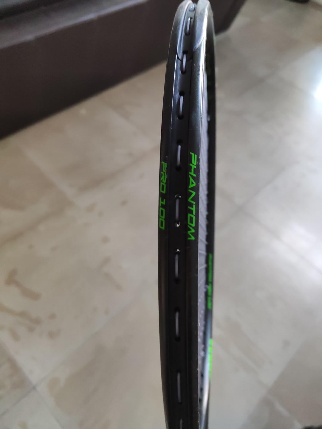 Prince phantom pro 100 tennis racket, Sports Equipment, Sports & Games ...