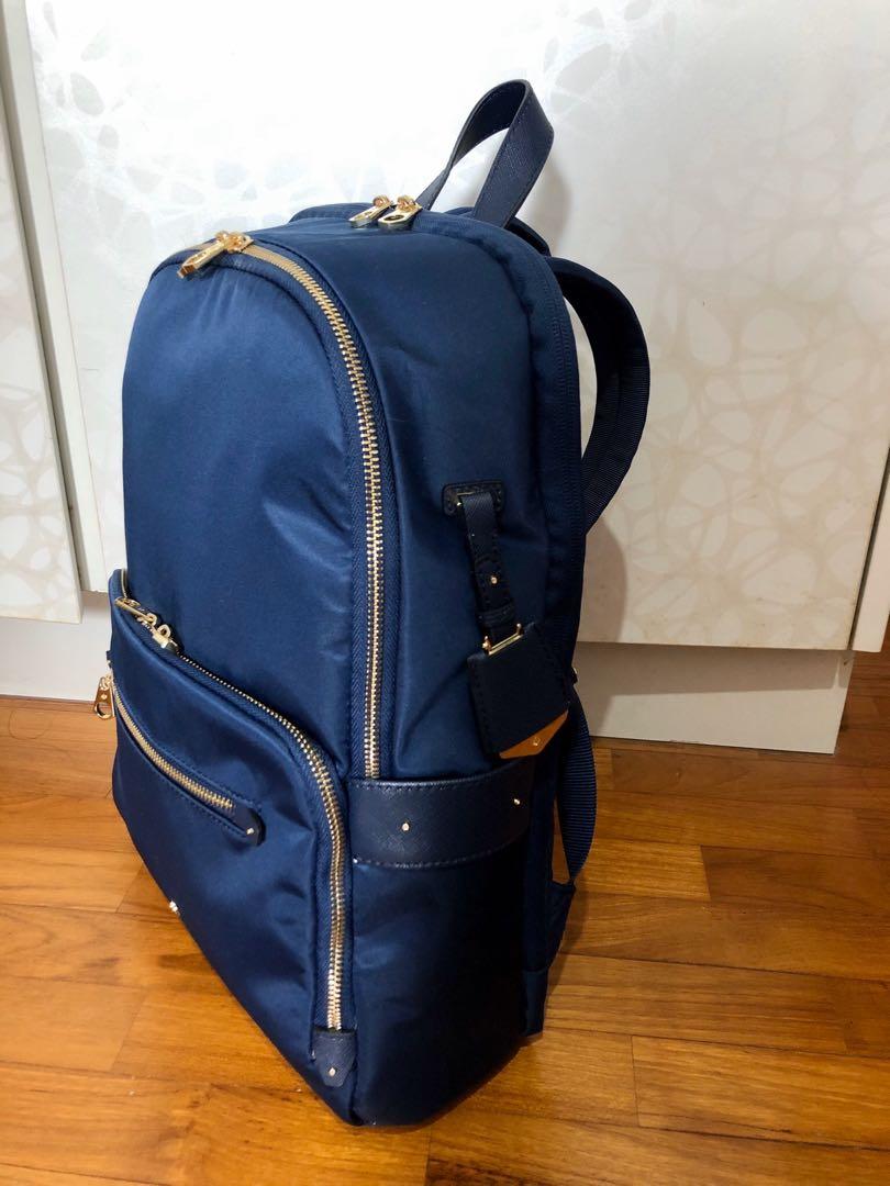 Samsonite Alina Revolution Navy Blue Backpack, Luxury, Bags & Wallets ...
