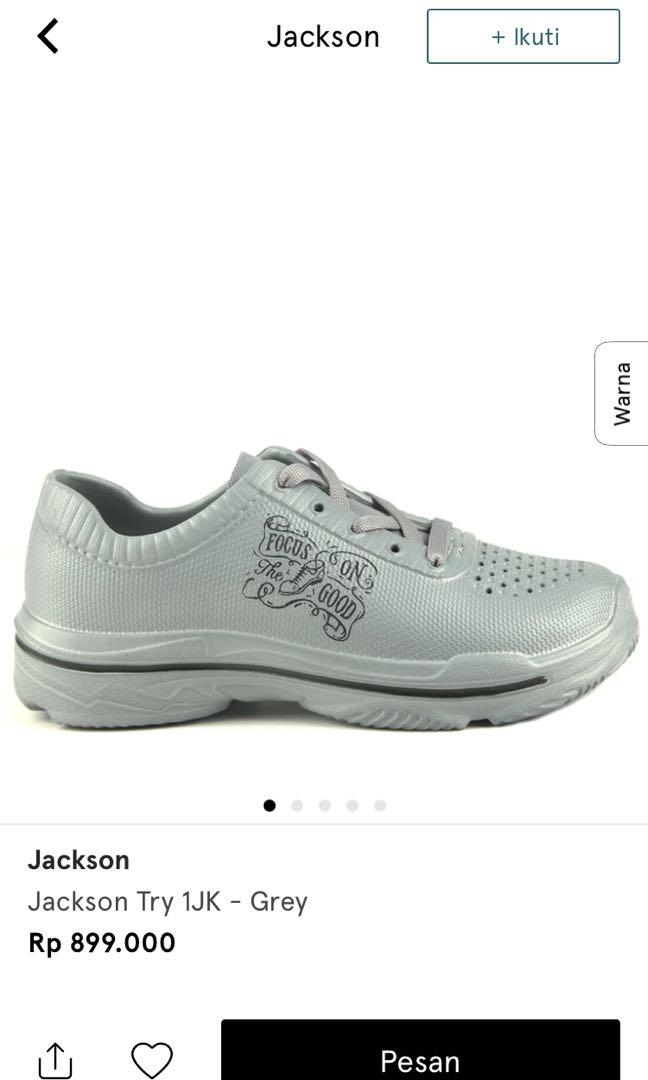 sepatu jackson by jim joker warna abu baru, Fesyen Pria, Sepatu ...