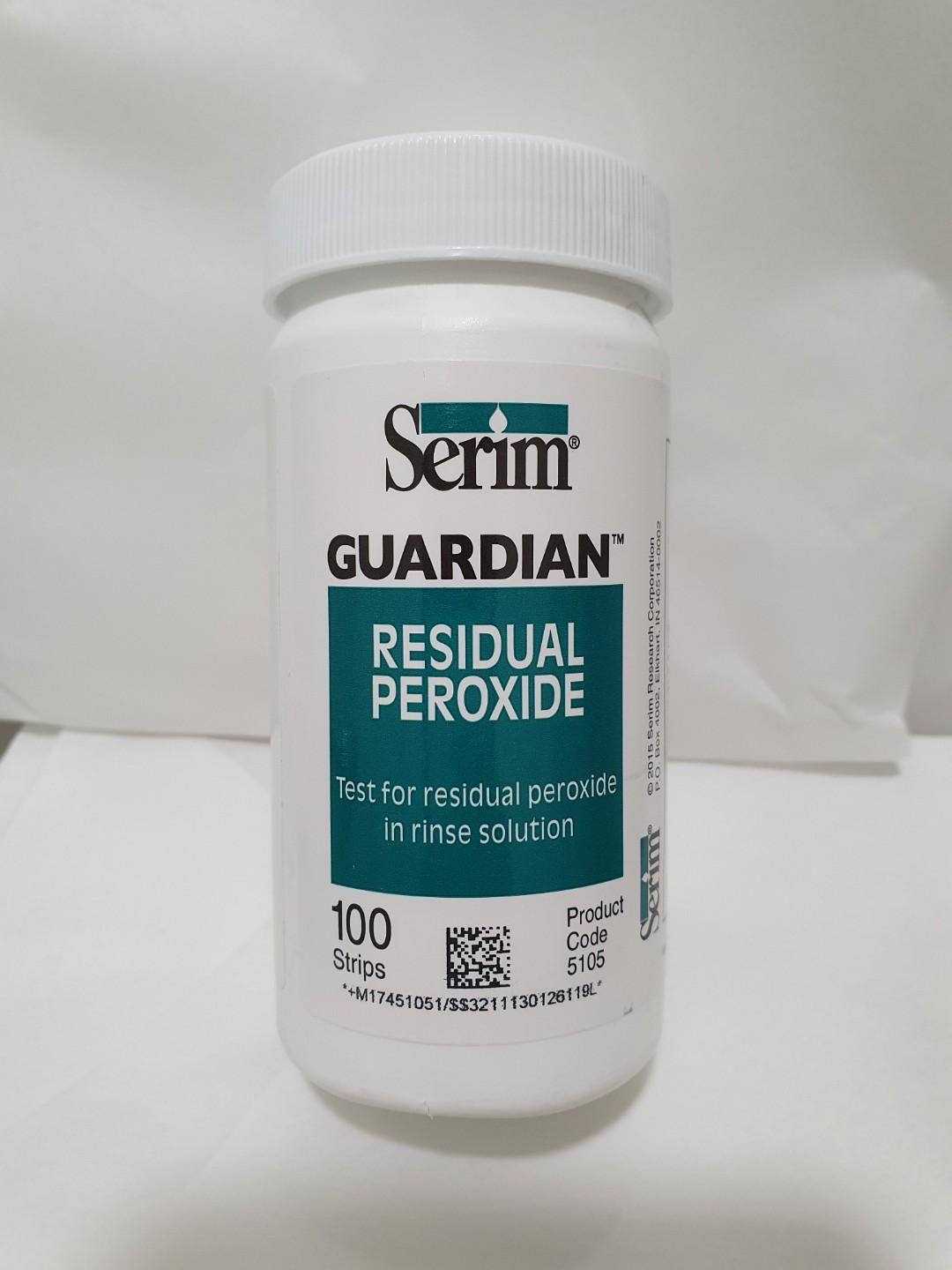 Serim Guardian Residual Peroxide Test Strips, Health & Nutrition ...