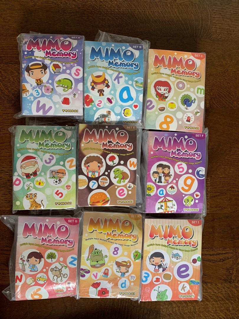 (Set A & B) Each Shichida Mimo Set, Hobbies & Toys, Books & Magazines ...