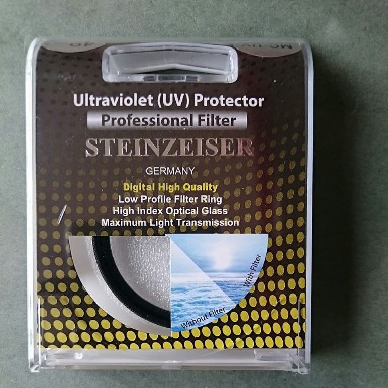 Steinzeiser 49mm Ultraviolet (UV) Protector Filter, Photography, Photography Accessories, Other ...