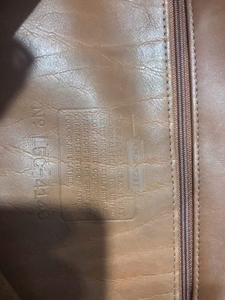 Vintage Coach Bag 4140 in British Tan, Luxury, Bags & Wallets on Carousell