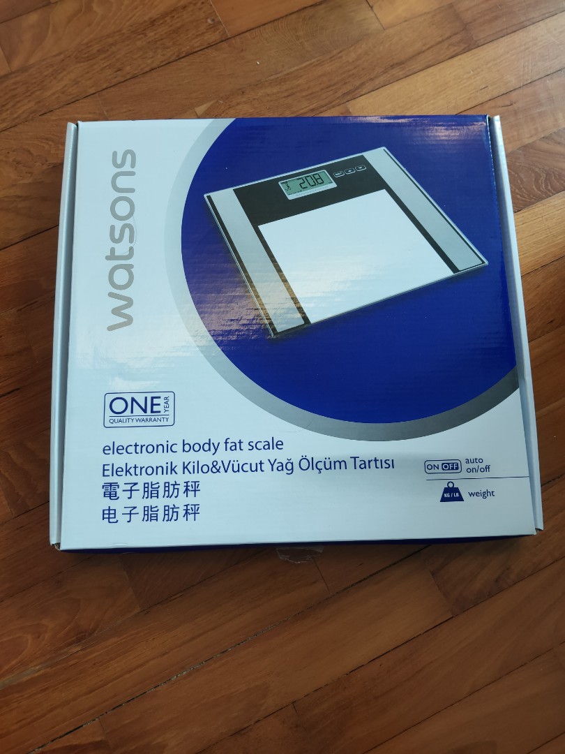 Watsons Electronic Body Fat Scale. Full box set, Health & Nutrition ...