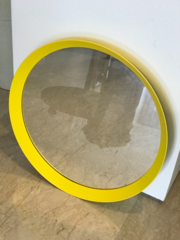 Yellow Round Ikea Mirror, Furniture & Home Living, Home Decor, Mirrors ...