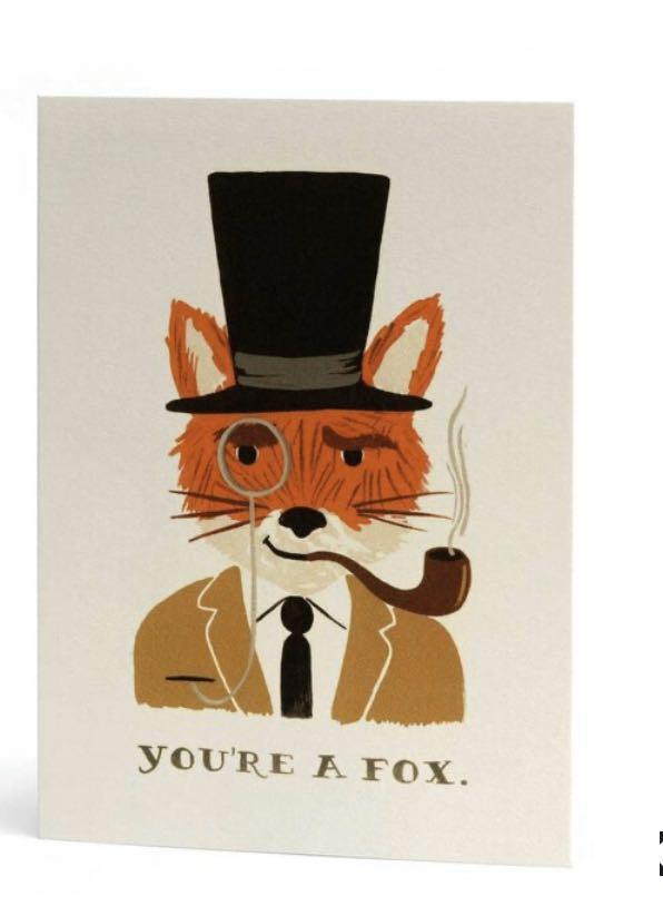 You’re a Fox Greeting Card by Rifle Paper Co, Hobbies & Toys ...