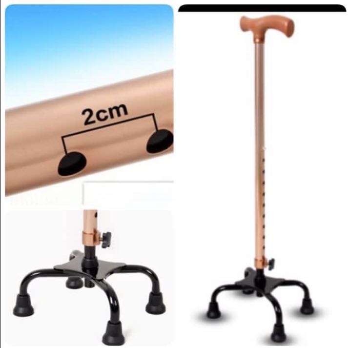 4 Quad Premium Walking Stick/Support, Health & Nutrition, Assistive ...