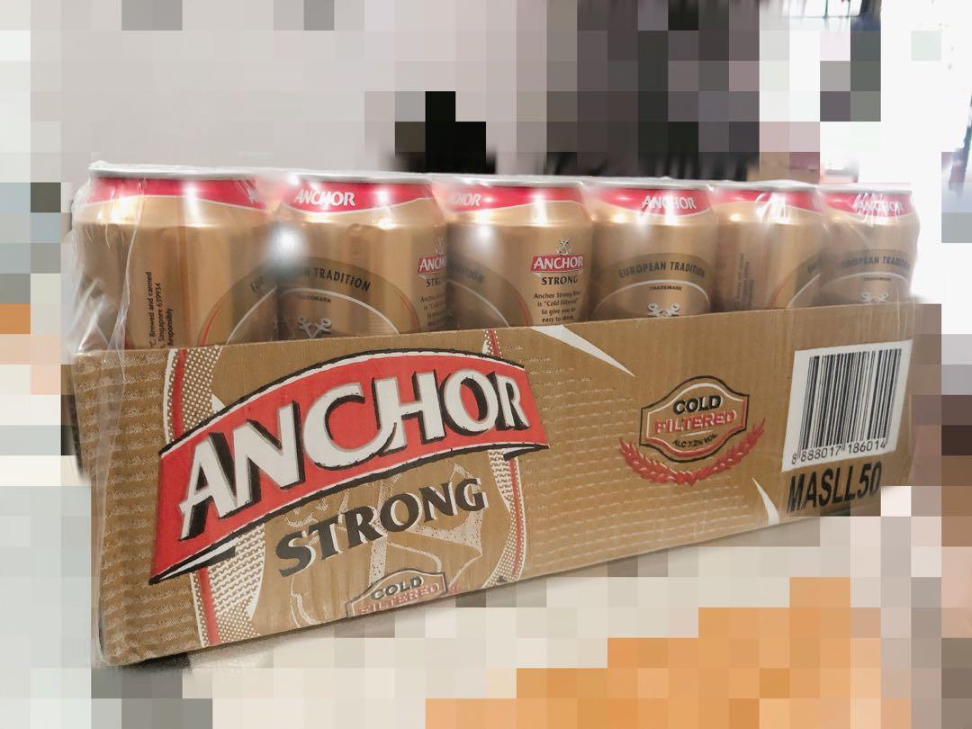 Anchor STRONG Beer 1 Carton (24x500ml), Food & Drinks, Alcoholic ...
