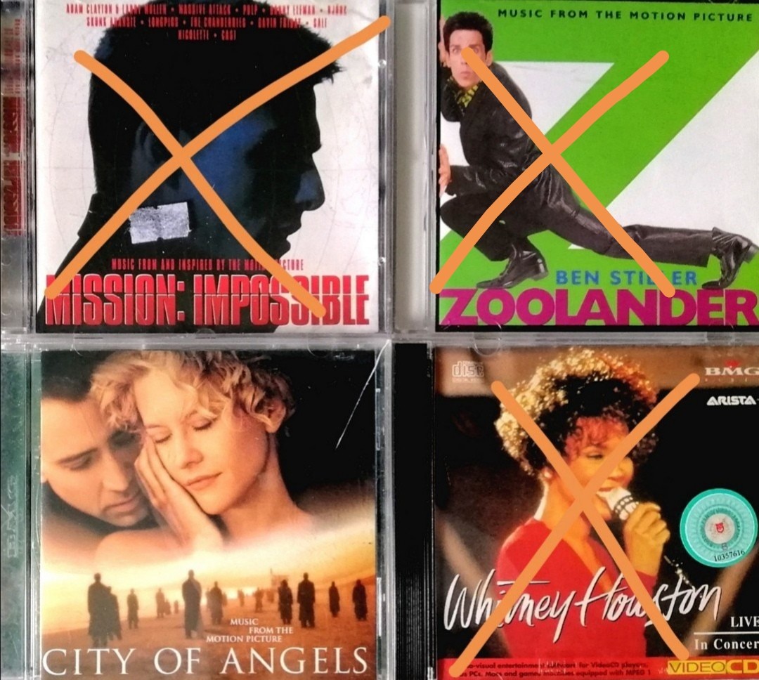 arthcd CDs at $4 each - ZOOLANDER OST, CITY OF ANGELS OST, MISSION ...